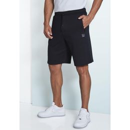 Sweatshorts John Devin, Herren, Gr. S (44/46), N-Gr, schwarz, angeraute Sweatware, Obermaterial: 60% Baumwolle, 40% Polyester, unifarben, bequem kurz, Hosen Sweatshorts, seitliche Taschen mit schwarzem Rei&szlig;verschluss
