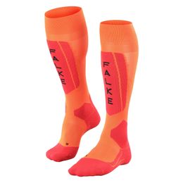 Falke Herren Skistr&uuml;mpfe, Gr. 39flash orange, Materialmix, Socken, schneller W&auml;rme- und Feuchtigkeitstransport