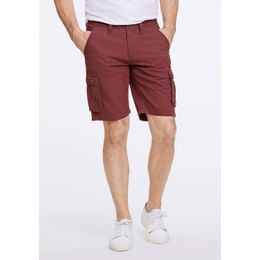 JACK'S INN 54 Cargoshorts JACK&rsquo;S "Cargo-Shorts Comfort Fit", Herren, Gr. 4XL, burgundy, Obermaterial: 100% Baumwolle, unifarben, bequem, Hosen