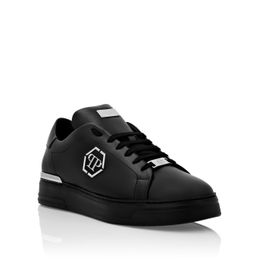 Sneaker Philipp Plein "Hexagon", Herren, Gr. 41, Normalschaft, 0202, schwarz, schwarz, Schuhe Sneaker
