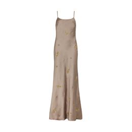 Lily & Lionel Midikleid LILY AND LIONEL "Starburst Maxi Dress Damen", Damen, Gr. 38, Normalgr&ouml;&szlig;en, beige, 100% Polyester, Kleider Midikleid