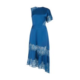 Lily & Lionel Midikleid LILY AND LIONEL "Selma Lace Insert Maxi Dress Damen", Damen, Gr. 36, Normalgr&ouml;&szlig;en, blau, 100% Polyester, Kleider Midikleid