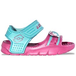 Sandale Lotto, M&auml;dchen, Gr. 25, pink, aqua, Synthetik, mehrfarbig, Schuhe Sandale, - ideal f&uuml;r Spielplatz, Strand & Wasser