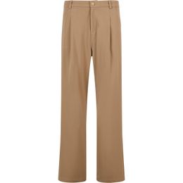 Stoffhose 2Y STUDIOS "2Y Studios Tahlo Loose Pants", Herren, Gr. 28, Normalgr&ouml;&szlig;en, camel, 65% Polyester, 32% Baumwolle, 3% Elasthan, unifarben, loose fit, Hosen Stoffhose