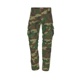 Cargohose MOLECULE "Molecule Cargo Trousers Fitted", Herren, Gr. S, Normalgr&ouml;&szlig;en, woodland, Obermaterial: 100% Baumwolle, Hosen Cargohose