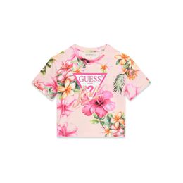 Guess T-Shirt M&auml;dchen Gr&ouml;&szlig;e 122 gr&uuml;n / rosa / hellpink / wei&szlig;