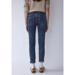 Damen Slim-fit-Jeansmedium blau washed, Gr. 33, STREET ONE STUDIO, unifarben, Jeans, 79% Baumwolle, 15% Polyester, 4% Elastomultiester, 2% Elasthan,