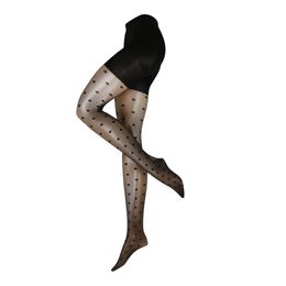 MAGIC BODYFASHION Feinstrumpfhose 'Sexy Dots' Damen Gr&ouml;&szlig;e XXL schwarz