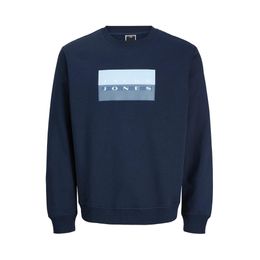 Jack & Jones Jack & Jones Junior Sweatshirt 'JCOFUSION' Jungen Gr&ouml;&szlig;e 140 saphir / hellblau / dunkelblau / wei&szlig;