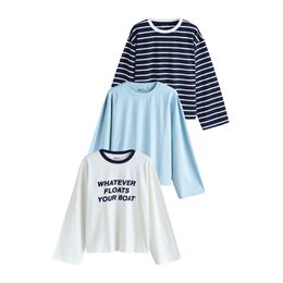 next Shirt Damen Gr&ouml;&szlig;e M navy / hellblau / wei&szlig;