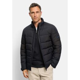 Strickjacke OLYMP "OLYMP Outerwear", Herren, Gr. L, marine, 100% Polyester, Strickjacken Strickjacke