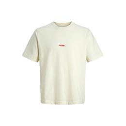 Jack & Jones Jack & Jones Junior T-Shirt 'JCOCLUB' Jungen Gr&ouml;&szlig;e 164 pastellgelb / rot
