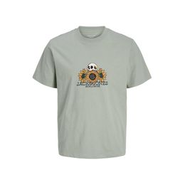 Jack & Jones Junior Shirt 'JORCatskills' boy size 140 Pastel green / Orange / Black / White