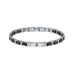 Maserati Armband Herren Gr&ouml;&szlig;e One Size schwarz / silber