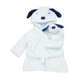 Rock A Bye Baby Boutique Bademantel 'Hund' Jungen Gr&ouml;&szlig;e 89/164 hellblau