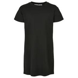 Shirtkleid Urban Classics "Urban Classics Damen Girls Organic Oversized Tee Dress", M&auml;dchen, Gr. 110/116, Normalgr&ouml;&szlig;en, schwarz, 100% Baumwolle, unifarben, oversize, Rundhals, Kleider Shirtkleid