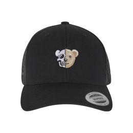 MisterTee Herren Snapback Cap "MisterTee Skull Bear Wooly Combed Cap"schwarz, 63% Polyester, 34% Baumwolle, 3% Elasthan, Caps
