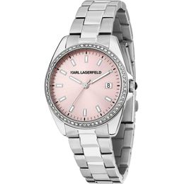 K by KARL LAGERFELD Karl Lagerfeld Uhr Damen Gr&ouml;&szlig;e One Size rosa / silber