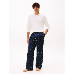 Tommy Hilfiger Underwear Long Pajamas male Blue, White size XS