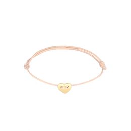 Elli Armband 'Herz' Damen Gr&ouml;&szlig;e 16 gold / apricot