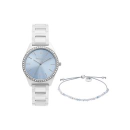 Tamaris Schmuckset Damen Gr&ouml;&szlig;e One Size pastellblau / silber