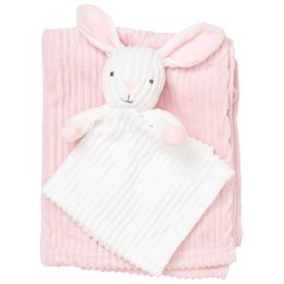Snuggle Tots Set 'Hase' Gr&ouml;&szlig;e One Size rosa / wei&szlig;