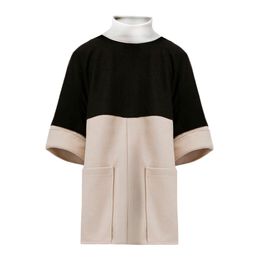 Touche Prive Cape Damen Gr&ouml;&szlig;e S/M beige / schwarz