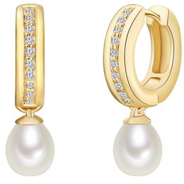 Valero Pearls Ohrringe Damen Gr&ouml;&szlig;e One Size gold / transparent / perlwei&szlig;