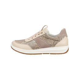 Ara Damen Sneaker "Ara Sneaker Leder/Textil", Gr. 41,5, beige, Leder, Textil, Schuhe