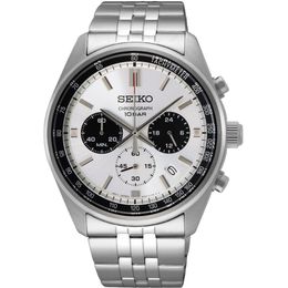 Seiko Analoguhr Herren Gr&ouml;&szlig;e One Size schwarz / silber / wei&szlig;