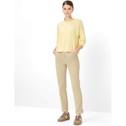 Brax Damen 5-Pocket-Hose "Style MARY", beige, Gr. 36, Web, 72% Lyocell, 18% Baumwolle, 8% Elastomultiester, 2% Elasthan, Hosen