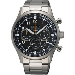 Seiko Uhr Herren Gr&ouml;&szlig;e One Size schwarz / silber