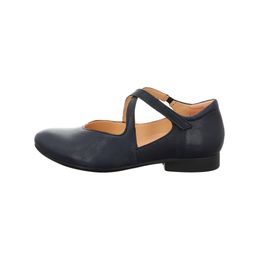 Think! THINK Damen Riemchenballerina "Think Ballerinas Leder", Gr. 37blau, Leder, Schuhe