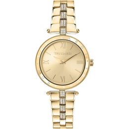 Trussardi Analog Watch female Gold size One Size