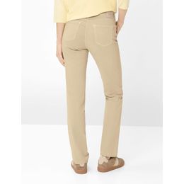 Brax Damen 5-Pocket-Hose "Style MARY", beige, Gr. 92, Web, 72% Lyocell, 18% Baumwolle, 8% Elastomultiester, 2% Elasthan, Hosen
