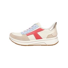 Ara Damen Sneaker "Ara Sneaker Leder", Gr. 41wei&szlig;, rot, Leder, Schuhe
