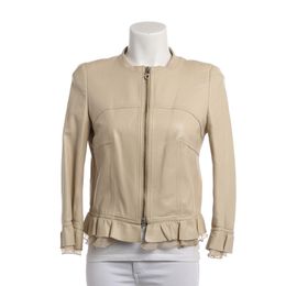 Valentino Lederjacke / Ledermantel Damen Gr&ouml;&szlig;e S creme