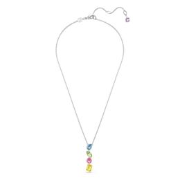 Swarovski Kette Damen Gr&ouml;&szlig;e One Size blau / gelb / gr&uuml;n / silber