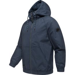 Ragwear Herren Outdoorjacke "Roog YOUMODO", blau, Basic, Gr. XXL, Obermaterial: 65% Baumwolle, 35% Polyester, Jacken, Leichte Herren &Uuml;bergangsjacke