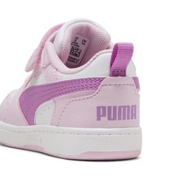Puma Kinder Sneaker "Rebound V6 Low Sneakers Kinder", Gr. 26pearl pink mauve pop wei&szlig;, Obermaterial: Synthetik, Textil. Futter: Textil. Innensohle: