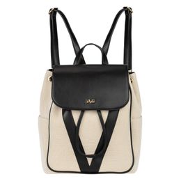 19V69 Italia Rucksack 'Giadia' Damen Gr&ouml;&szlig;e One Size creme / schwarz