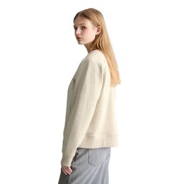 Marc O'Polo Damen Sweatshirt "mit Rippstrick-B&uuml;ndchen"desert melange, Gr. L, MARC O'POLO DENIM, unifarben, Obermaterial: 100% Baumwolle, Sweatshirts