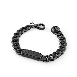Philipp Plein Jewellery Armband 'Gothic' Herren Gr&ouml;&szlig;e L schwarz