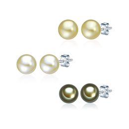 Valero Pearls Ohrringe Damen Gr&ouml;&szlig;e One Size schilf / pastellgr&uuml;n / silber