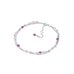 Elli Armband Damen Gr&ouml;&szlig;e 18 pink / rosa / silber