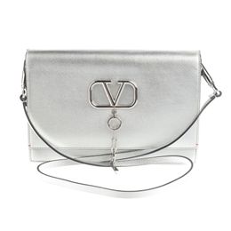 Valentino Schultertasche / Umh&auml;ngetasche Damen Gr&ouml;&szlig;e One Size silber