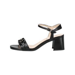 Nero Giardini Damen Riemchensandale "Nero Giardini Sandalen Leder", Gr. 40, schwarz, Leder, Schuhe