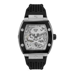 Philipp Plein Watches Uhr 'The $keleton' Herren Gr&ouml;&szlig;e One Size schwarz / silber
