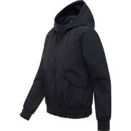 Ragwear Damen Anorak "Kissi"schwarz, Gr. L, Obermaterial: 100% Nylon. Innenfutter: 100% Polyester, Jacken, Wasserdichte &Uuml;bergangsjacke mit Kapuze