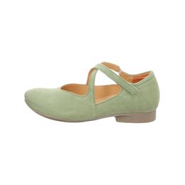 Think! THINK Damen Riemchenballerina "Think Ballerinas Leder", Gr. 38gr&uuml;n, Leder, Schuhe